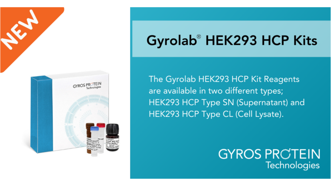 Gyros Protein Technologies introduces Gyrolab HEK293 HCP Type SN and ...