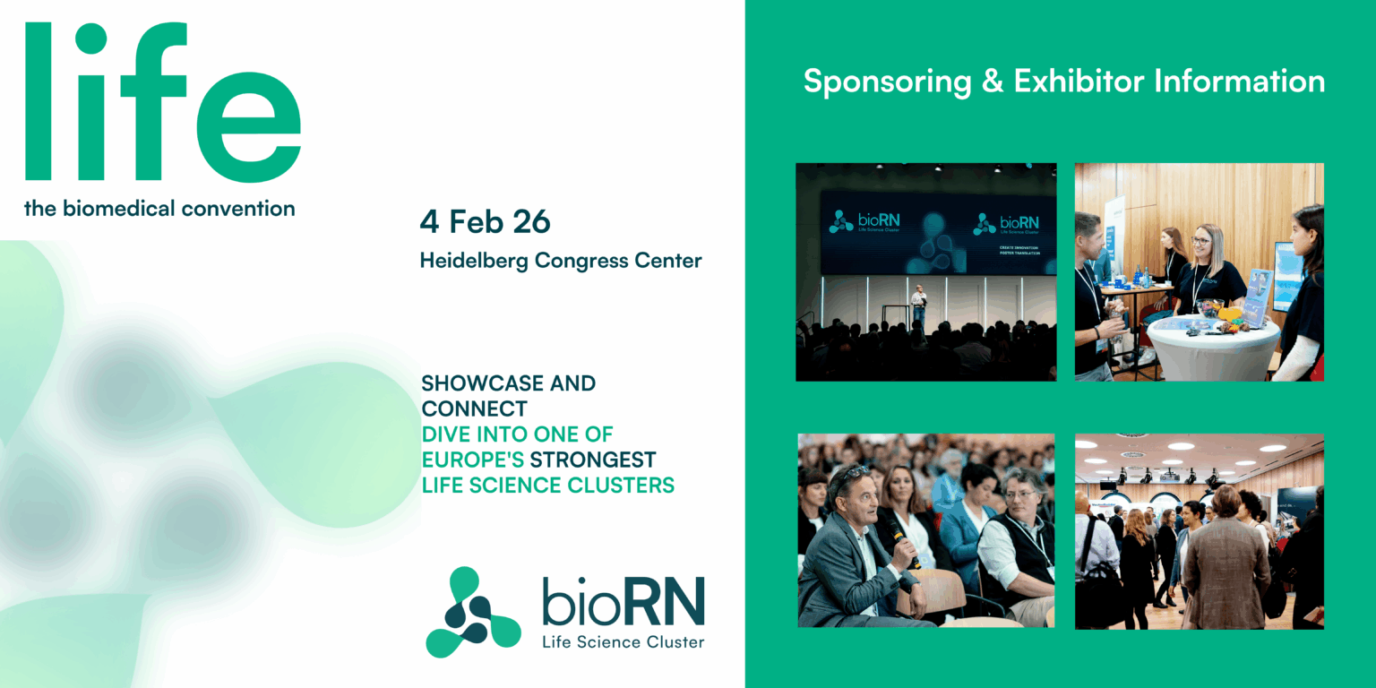 life - the biomedical convention 2026 - BioRN - Life Science Cluster Rhine-Neckar